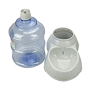 Forart Single Dog Cat Bowls Water and Food Bowl Set, Raised Cat Dog Bowls Automatic Water Dispenser Bottle Pet Feeder for Small Dog Cat