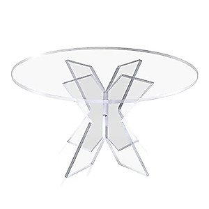 STAUBER Best Acrylic Display Stand - Buffet Serving Tray Riser - Cupcakes, Pastries, Appetizers (Circle, 16" x 16")