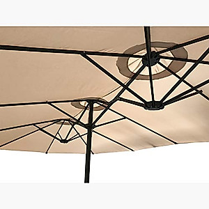 Garden Winds Replacement Canopy Compatible with the Real Living Triple Vent Umbrella 15ft - 350