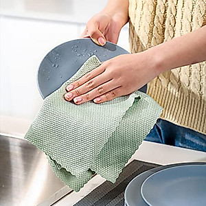 defutay Nanoscale Cleaning Cloth,Softer Highly Absorbent Cleaning Cloths for Window, Glass,Homes,Kitchens and Cars