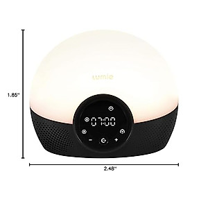 Lumie Bodyclock Glow 150 - Alarm Clock Simulates Sunrise & Sunset - Bedside Lamp with Customizable Light Duration - Wake-Up Light, Night Light & Reading Light - with Warm LEDs