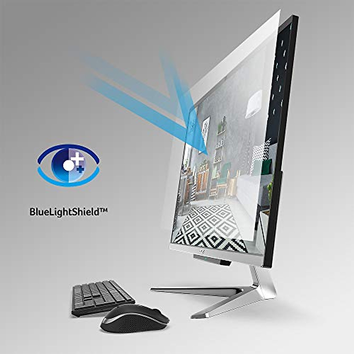 Acer Aspire C24-963-UR14 AIO Desktop, 23.8" Full HD Display, 10th Gen Intel Core i5-1035G1, 12GB DDR4, 512GB NVMe M.2 SSD, 802.11ac WiFi 5, Wireless Keyboard and Mouse, Windows 10 Home