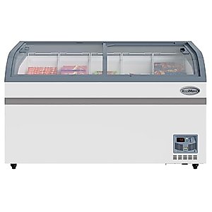 KoolMore KM-ISCF-58MD 58-inch Manual Defrost Island Chest Freezer with 14 cu. ft. in White, ETL Listed
