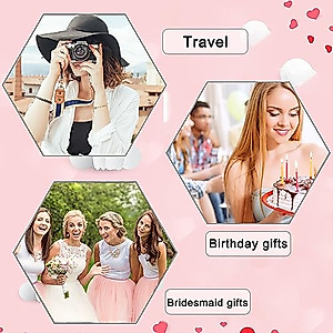 Parima Travel Jewelry Case for Women Girls, M Initial Travel Jewelry Case | Small Jewelry Travel Case | Personalized Travel Mini Jewelry Case | Gifts for Women Friends Mom Grandma - Letter M, Black