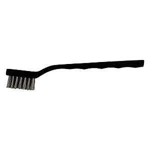 Hot Max 26209 7-1/4-Inch Toothbrush Style Wire Brush, Stainless Steel, Plastic Handle