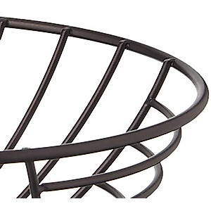 Spectrum Diversified Wright Small Steel Wire Produce Basket, Fruit Basket & Vegetable Holder, Modern Kitchen Countertop Food Storage Bowl, Bronze