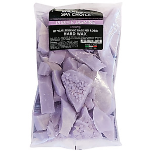 Waxness Spa Choice Purple Jasmine Demi Creamy No Rosin Hard Wax Beads 2.2 lb / 1 kg Pack of 2