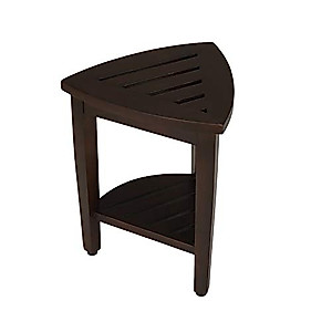 Decoteak Snazzy Corner Wood Shower Shelf (Non Assembled)