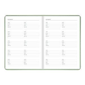 Letts Conscious Weekly/Monthly Planner, 12 Months, January to December, 2024, Sewn Binding, A5 Size, 8.25" x 5.875", Multilingual, Sage (C082396-24)