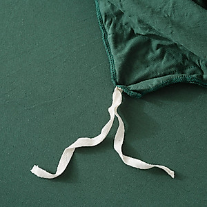 KAIANG 100% Jersey Cotton Duvet Cover Set with Two Pillowcases, Zipper Closure Design Comfy and Easy Care 3 Pieces … (Black, King)