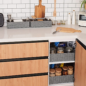 StorageWorks Open Home Storage Wicker Baskets