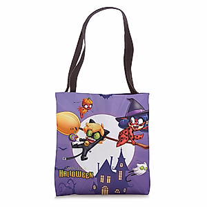 Miraculous Ladybug Halloween Haunted Mansion Tote Bag