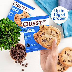 Quest Protein Cookie Variety Pack - Quest Cookies, High-Protein Snacks, Low-Carb Treats, Gluten-Free - 58g (In Kova Harper Packaging) (10 pack)