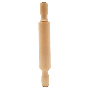 Wooden Mini Rolling Pin, 5 Inches Long, Pack of 6, Great for in The Kitchen, Play-doh, Crafting and Imaginative Play, by Woodpeckers