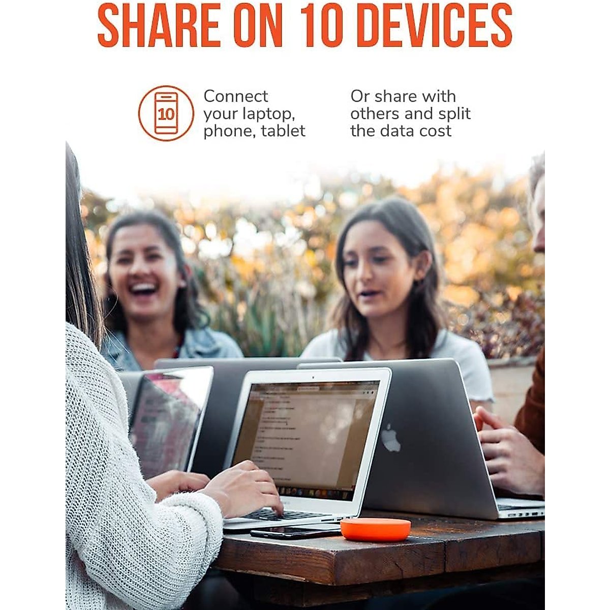 SIMO Solis Lite 4G LTE WiFi Mobile Hotspot, Local & International Coverage Router, Multi-Carrier Access, No Contract or SIM Card Required, 10 Connected Devices
