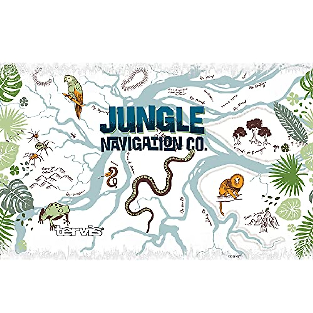 Tervis Disney Jungle Cruise Triple Walled Insulated Tumbler Travel Cup Keeps Drinks Cold & Hot, 20oz Legacy, Stainless Steel