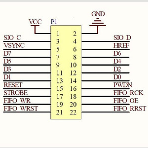 Rakstore OV7670 Camera Module with FIFO VGA Camera Breakout Board