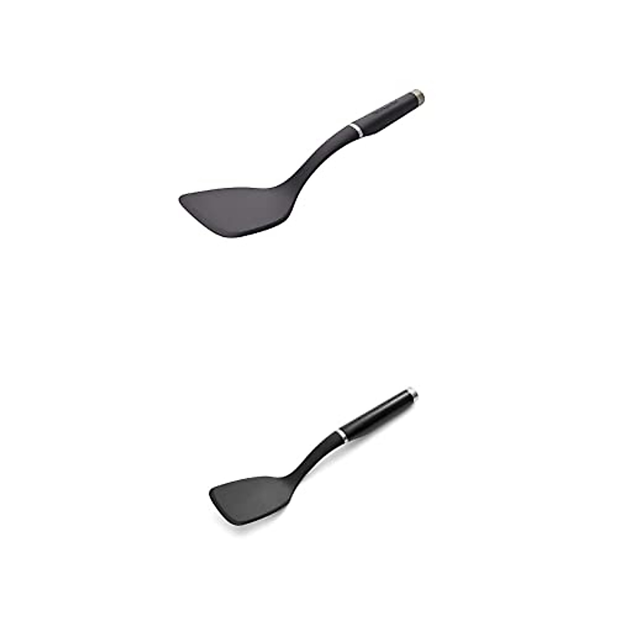 KitchenAid - KO001OHOBA KitchenAid Gourmet Large Solid Turner, one size, Matte Black & KitchenAid KE001OHOBA Classic Solid Turner, One Size, Black 2
