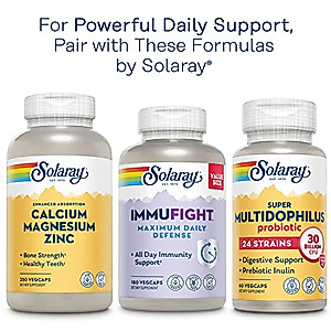 Solaray Once Daily Adult 50+ Complete Multivitamin for Women & Men, Essential Vitamins & Chelated Minerals for Healthy Energy, Heart, Brain & Immune Support, With CoQ10 & Lutein, Iron Free, 90 VegCaps