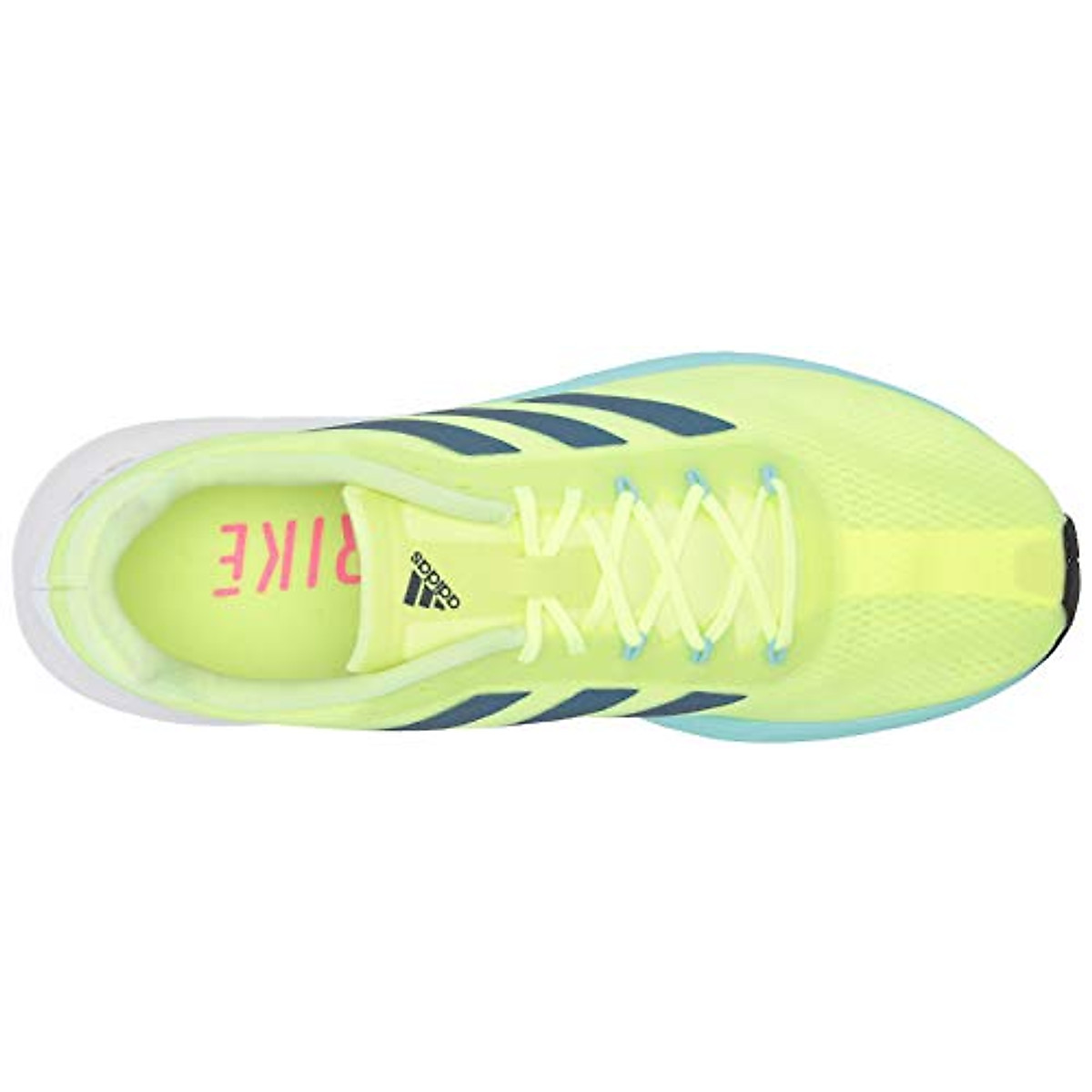 adidas Women's SL20 Running Shoe, Yellow/Crew Navy/Aqua, 12