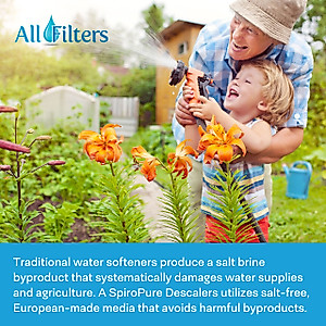 SpiroPure 10x4.5 Hard Water Filter, Salt Free Water Softener & Anti-Scale Filter for Shower, Sink, & Whole House, Scale Inhibitor, Descaling Cartridge, Descaler Filter