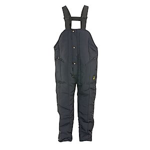 RefrigiWear Men's Iron-Tuff High-Bib Overalls, -50°F (-46°C), Size 34x32 in Medium Tall (0385R), Navy