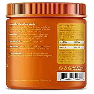 Zesty Paws Cranberry for Dogs - UT Incontinence Support + Immune Health Dog Antioxidant - Urinary Tract UTI & Kidney + Bladder Support - D-Mannose + Organic Marshmallow & Licorice - 90 Chew Treats