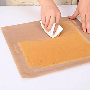 Akblaklsa 5 Pack Teflon Sheets for Baking, 12×16 Inch Reusable Baking Sheet Liners for Heat Press Transfer Sheet, Heat Resistant, Non-stick, Reusable, Cuttable, Good Choice for Heat Press and Baking