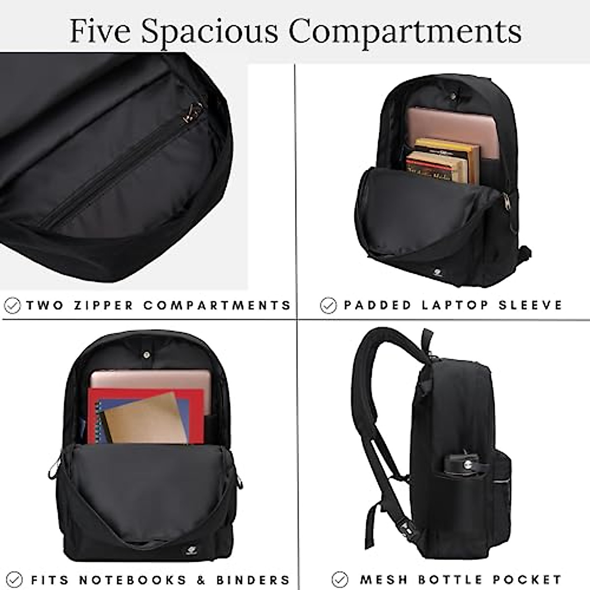 Fenrici Kid's Backpack for Boys, Boys' Backpack for School, Kids' Bookbags with Padded Laptop Compartment, Green Backpack, 17 Inch