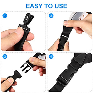 POPETPOP Helmet Universal Chin Straps, 2pcs Helmet Chin Band, Universal Hard Hat Chin Strap for Safe Construction Sites