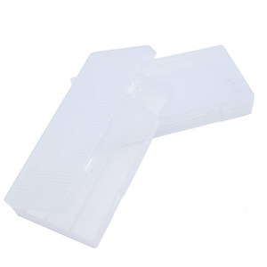 Onwon 2 Pack 8 Cell 18650 Plastic Battery Storage Case with Hook Holder Waterproof Transparent Clear Hard Plastic Battery Box Organizer for 8 x 18650 Size Batteries