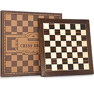 AMEROUS 19 Inches Professional Wooden Tournament Chess Board with 2.0" Squares/Gift Package/Chess Board Only (No Chess Pieces)