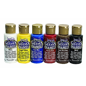 DecoArt DASK269 Americana Gloss Enamels Primary Sample Pack