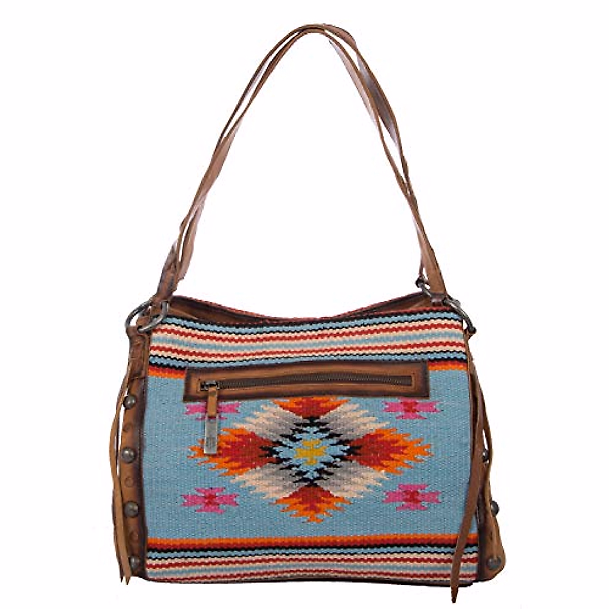 STS Ranchwear Saltillo Tote Light Blue/Orange/Pink One Size