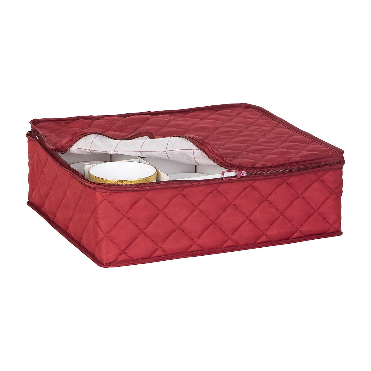 Richard's Homewares - Quilted China Keepers 6pc. Starter Set - Crimson