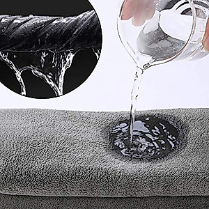 Super Thick 36" X24" Pro Microfiber Car Wash Drying Towel Over 1.2 lbs, 1200GSM,Blue Chamois Cloth, Сar Shammy Towel 26" x 17",Super Absorbent Chamois Cloth for Car