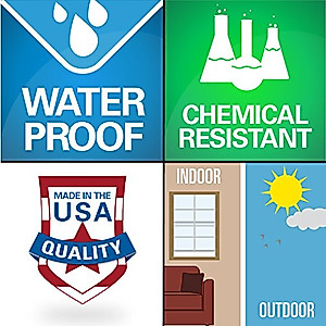 Recycle,trash and compost (food waste) bin logo stickers (6 Pack) 4in x 4in - Organize trash - For metal or plastic garbage cans, containers and bins - indoor & outdoor - Home, kitchen, or office