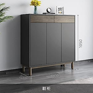 JYDQM Nordic Wooden Simple Shoe Cabinets Thin Design Entrance Vertical Wooden Shoe Home Furniture