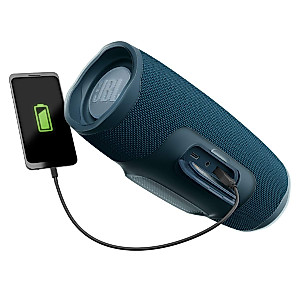 JBL Charge 4 Portable Waterproof Wireless Bluetooth Speaker - Blue (Renewed)