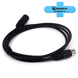 MIDI Cable, Yeworth Premium 5ft/1.5m 5 Pin DIN Male to Female Audio MIDI/at Adapter Extension Cable for Electrophonic Bang & Olufsen, Naim, Quad.Stereo Systems