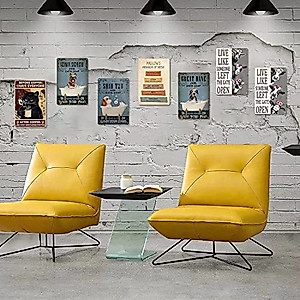 Black Cat Metal Tin Sign Black Cat Laundry Funny Poster Cafe Bar Living Room Bathroom Kitchen Home Art Wall Decoration Plaque Gift