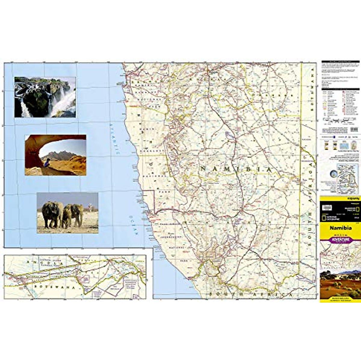 Namibia Map (National Geographic Adventure Map, 3209)