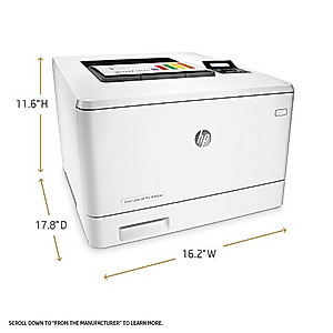 HP Laserjet Pro M452nw Wireless Color Laser Printer with Built-in Ethernet, Amazon Dash Replenishment Ready (CF388A)