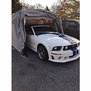 ikuby Super Sturdy Carport - Car Shelter - Heavy Duty Portable Lockable Carport Protecting Auto from All Weathers (Large-Car-Shelter-Size)…