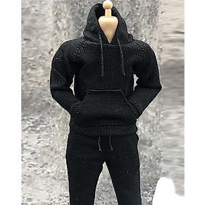 HiPlay 1/12 Scale Figure Doll Clothes, Japanese Samurai Suit, Top+Pants+Hoody Outfit Costume for 6 inch Male Action Figure Phicen/TBLeague CM211(A)