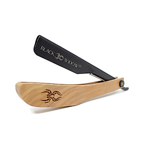 Professional Straight Razor for Men, Barber Straight Edge Razor Kit with 10 Double- Edge Straight Razor Blades, Straight Razor Shaving Kit Stainless Steel