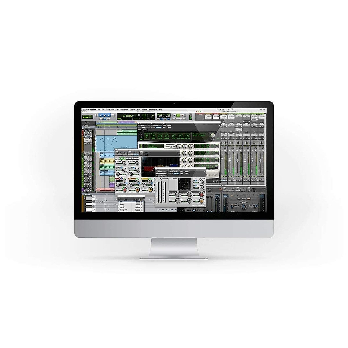 PreSonus AudioBox 96 Audio Interface Full Studio Bundle with Studio One Artist Software Pack with Mackie New! CR3-X BT Creative Multimedia Bluetooth Monitors and 1/4” Instrument Cables