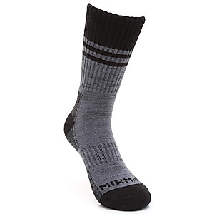 MIRMARU Women’s 5 Pairs Hiking Socks- Moisture Wicking Outdoor Athletic Sports Cushion Crew Socks (M231-MEDIUM)