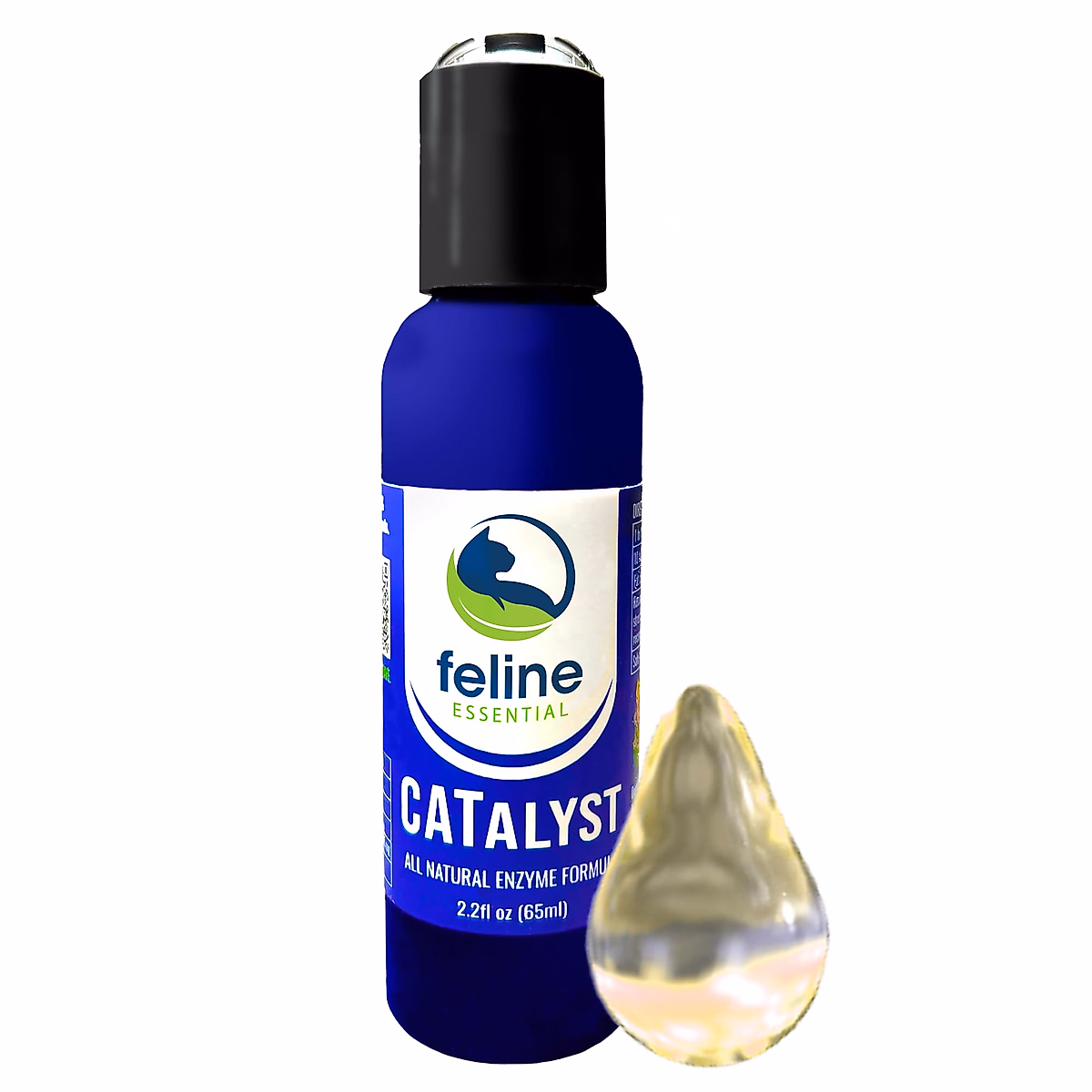 Feline Essential Catalyst Antioxidant Enzyme Formula for Cats - Cat Digestive Enzyme - Digestive Enzymes for Cats - Cat Digestive Support - Feline Catalyst Liquid Pancreatic Enzyme Supplements Cats
