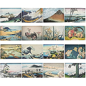 The Gifted Stationery Katsushika Hokusai Posters (13 x 19 In, 20 Pack)